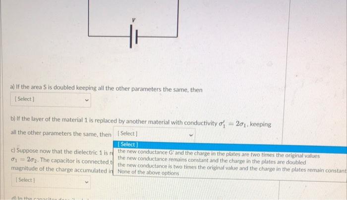 Solved Consider A Parallel Plates Capacitor Of Area S With