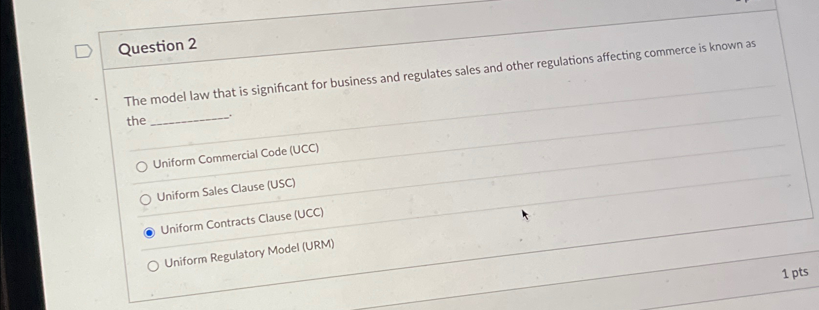 Solved Question 2The model law that is significant for | Chegg.com