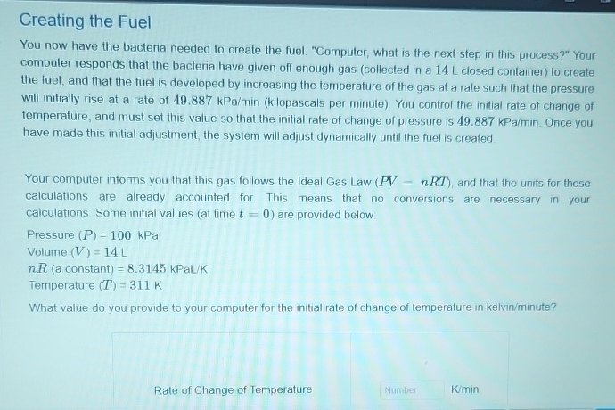 Solved Creating the FuelYou now have the bacteria needed to | Chegg.com