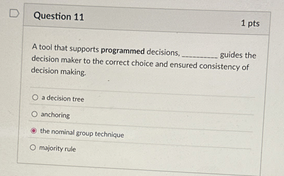 Solved Question 111 ﻿ptsA tool that supports programmed | Chegg.com