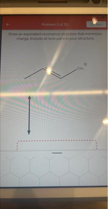 Solved Draw an equivalent resonance structure that minimizes | Chegg.com