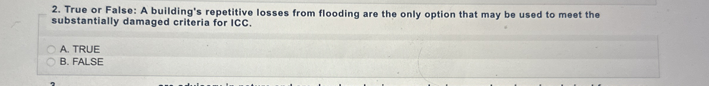 Solved True or False: A building's repetitive losses from | Chegg.com