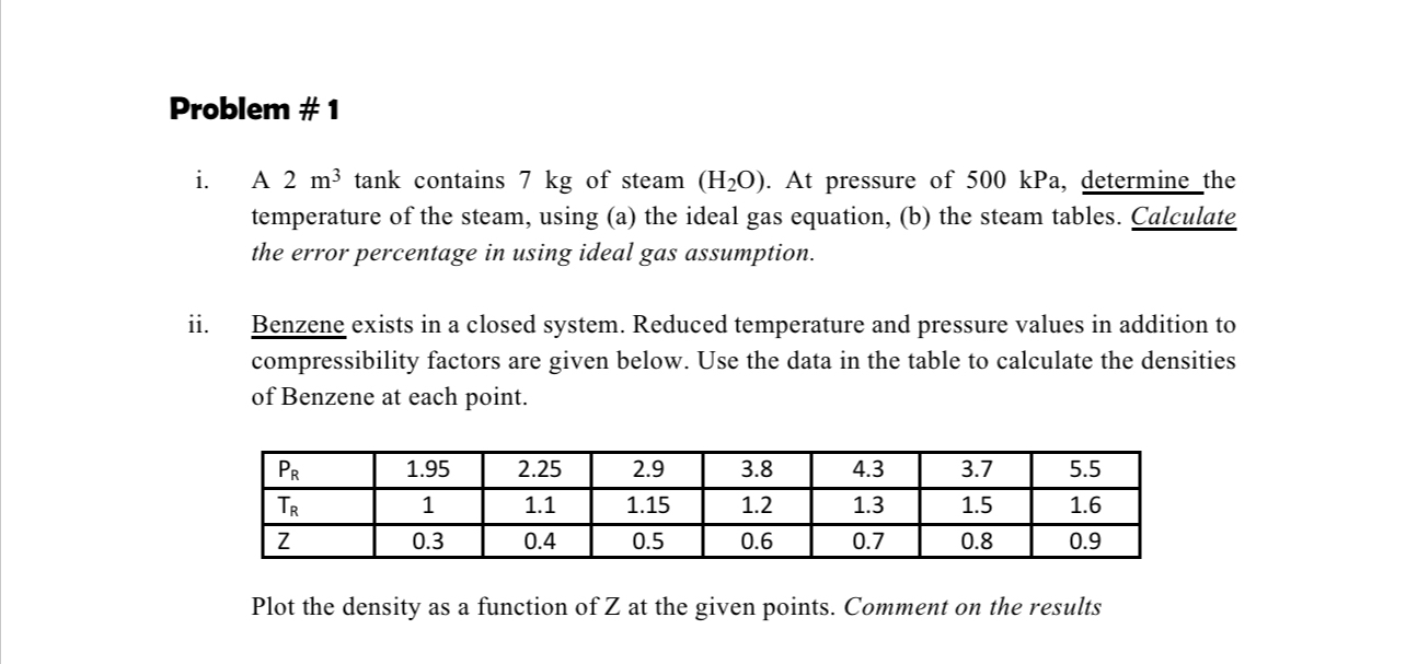 Problem # 1 ﻿Solve for EES (Engineering Eqaution | Chegg.com