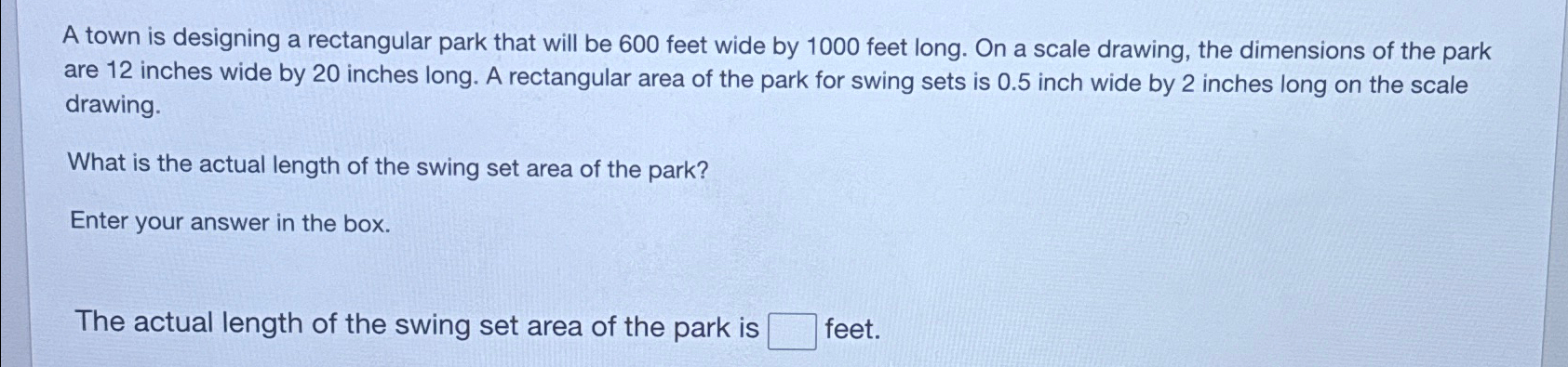 Solved A town is designing a rectangular park that will be | Chegg.com