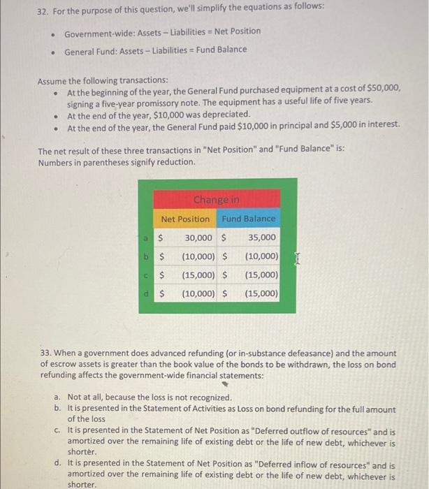 Solved 32. For the purpose of this question, we'll simplify | Chegg.com
