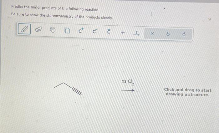 Solved Predict the major products of the following reaction. | Chegg.com