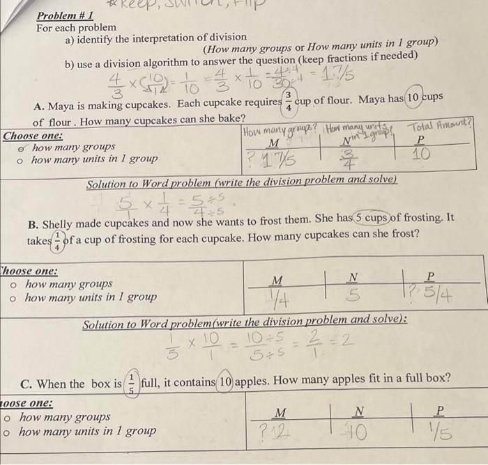 Solved Problem \#1 For each problem a) identify the | Chegg.com