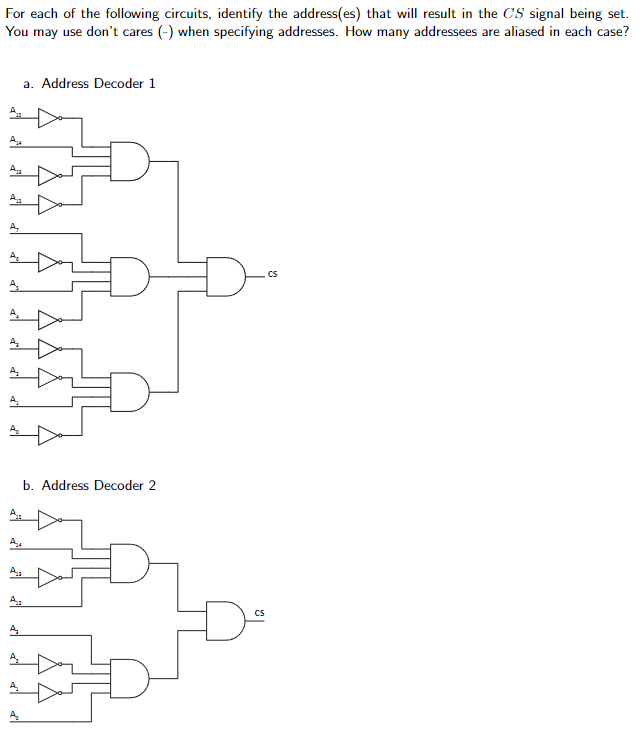 Solved For each of the following circuits, identify the | Chegg.com