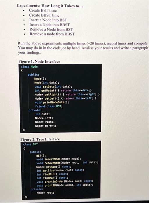 Solved can help me to creat the all program for me BST until | Chegg.com