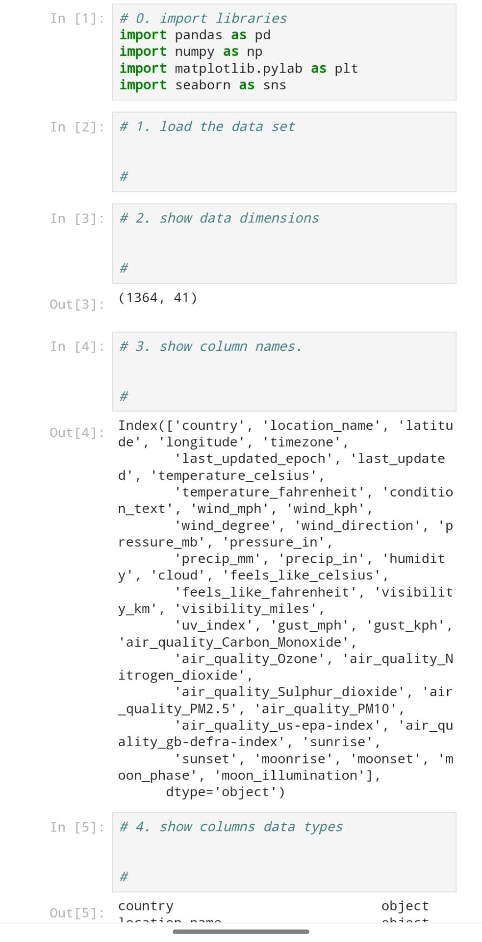 Solved In [1]:# 0. ﻿import librariesimport pandas as | Chegg.com