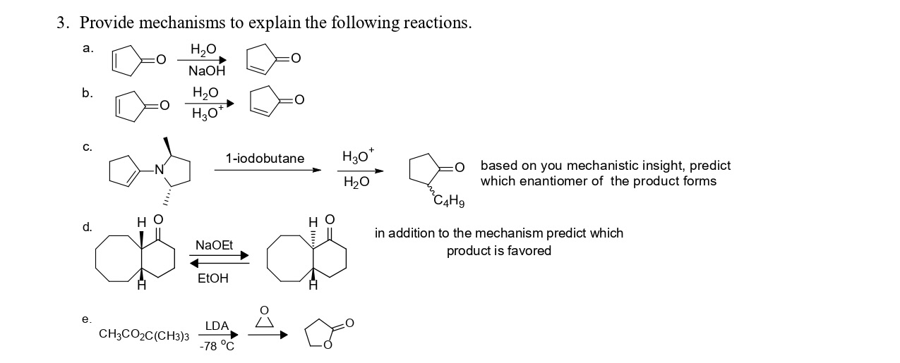 Please provide mechanisms to explain the following | Chegg.com