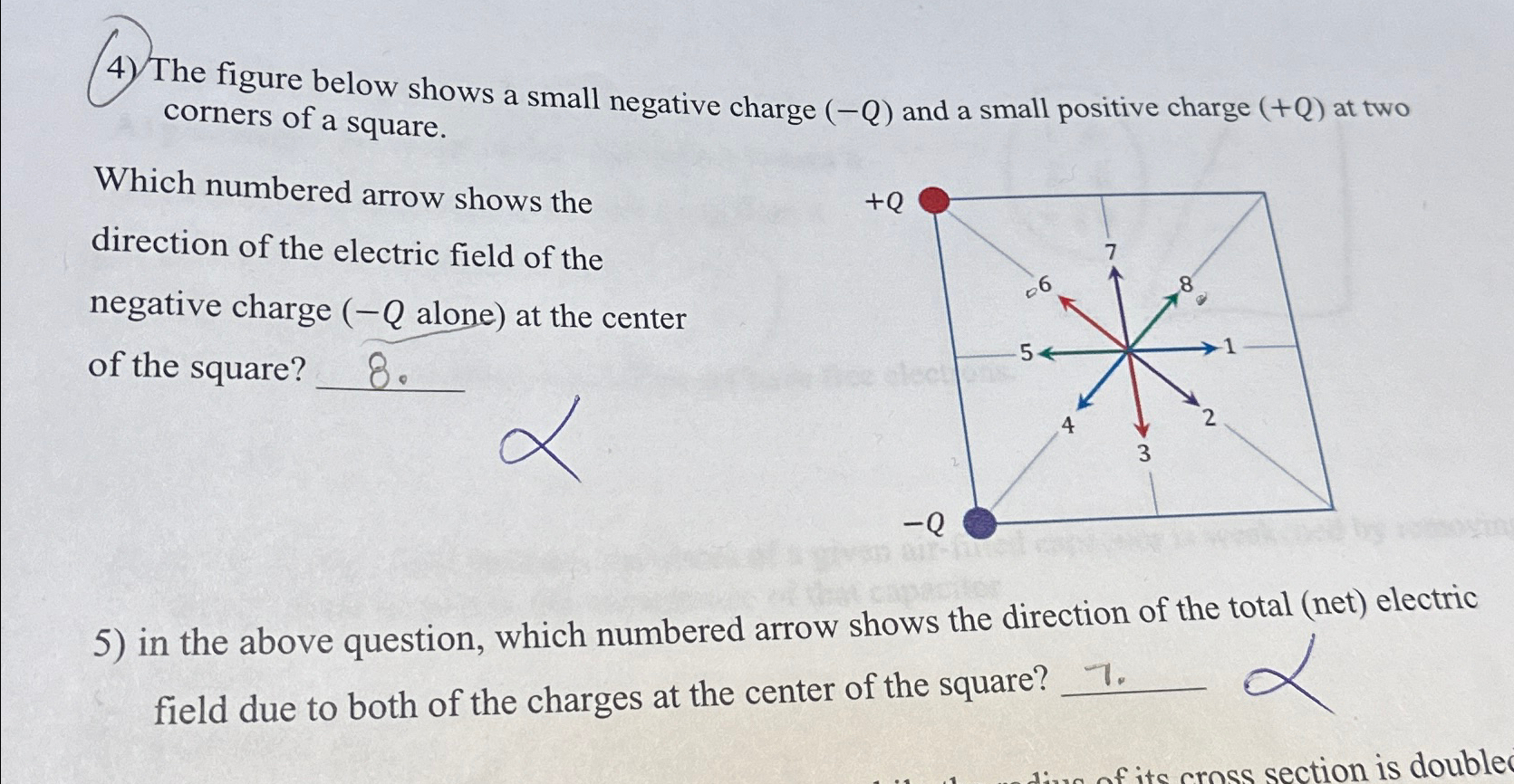 Solved The figure below shows a small negative charge (-Q) | Chegg.com