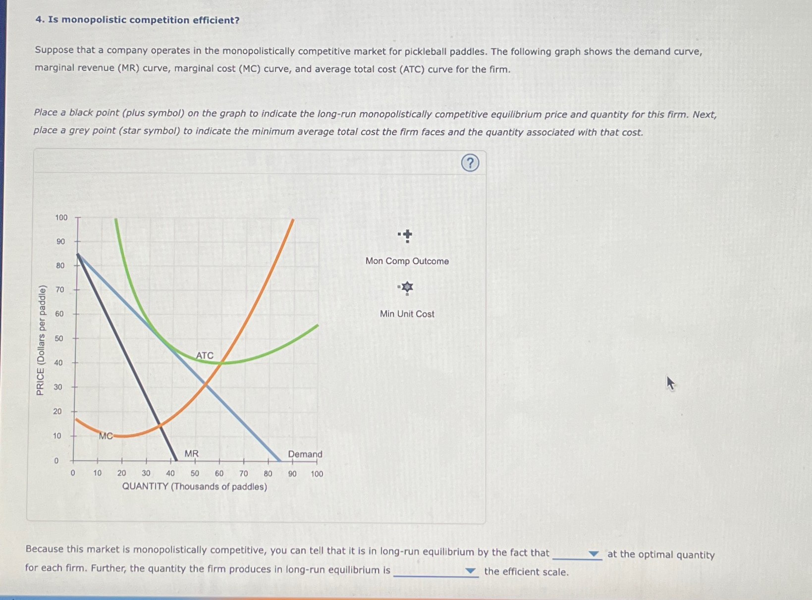 Solved Is monopolistic competition efficient?Suppose that a | Chegg.com