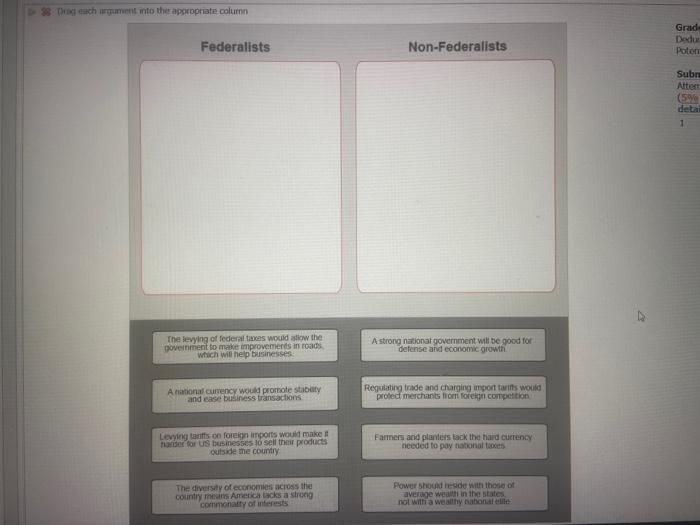 W. 39 . Oriag each armamient into the appropriate | Chegg.com