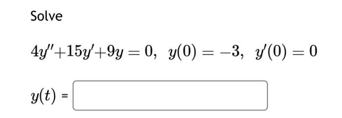 Solved Find a particular solution to the ODE below using | Chegg.com