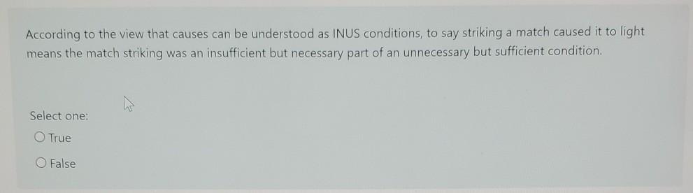 Solved According to the view that causes can be understood | Chegg.com