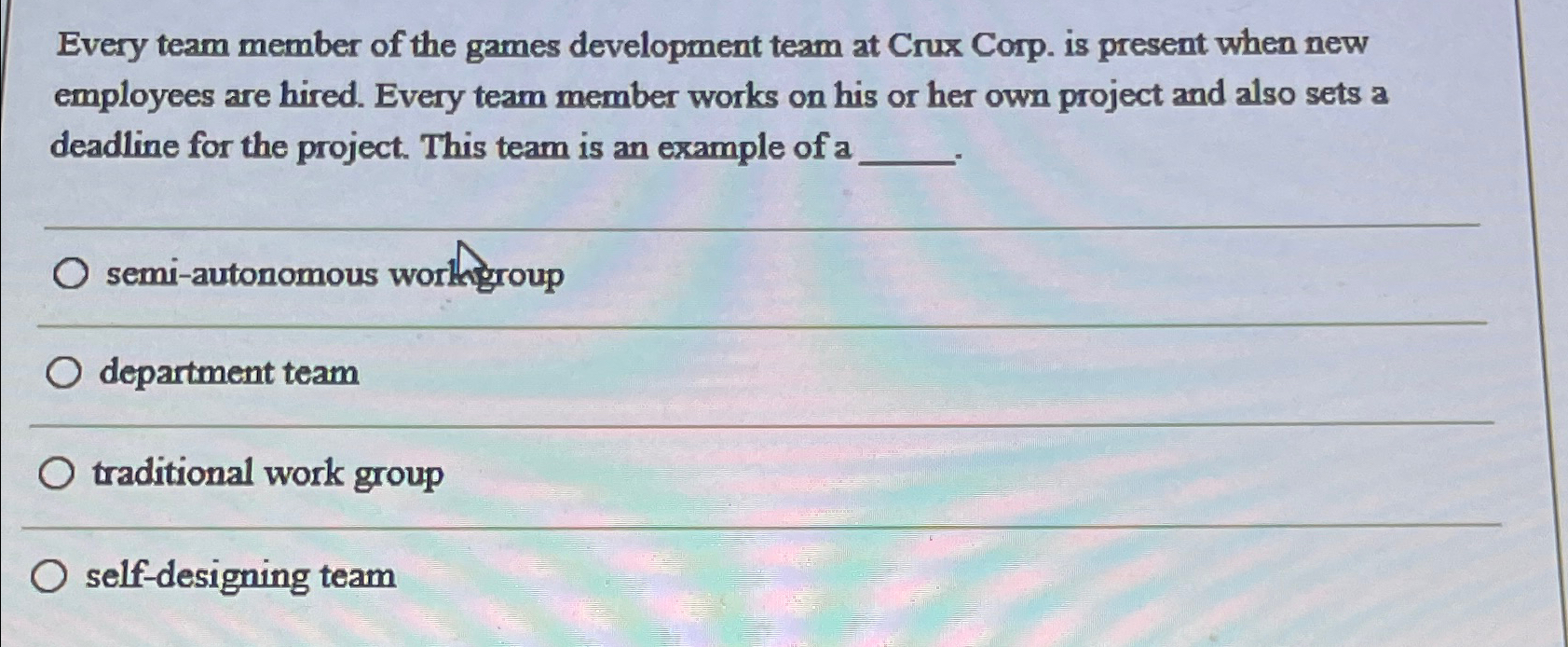 Solved Every team member of the games development team at | Chegg.com
