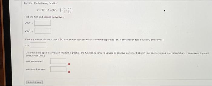 Solved Consider the following function. | Chegg.com