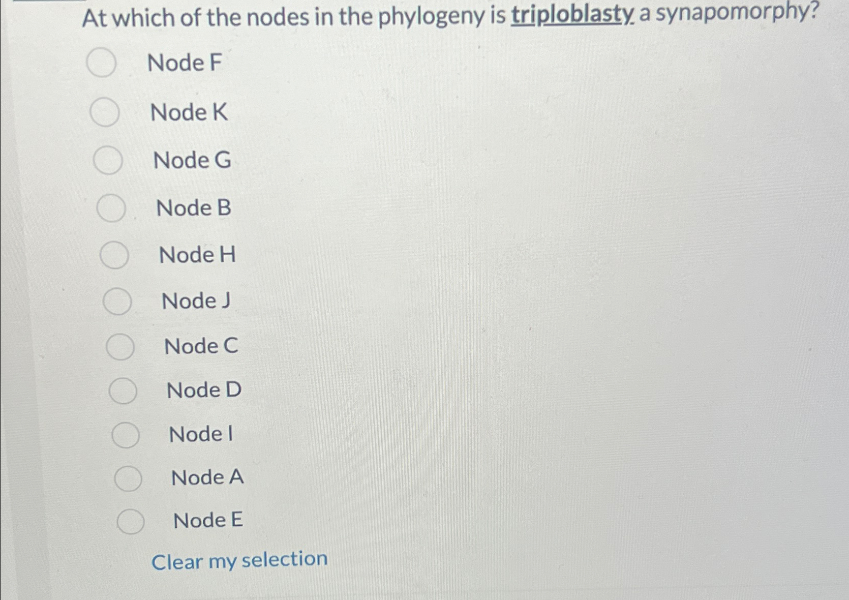 Solved At which of the nodes in the phylogeny is | Chegg.com