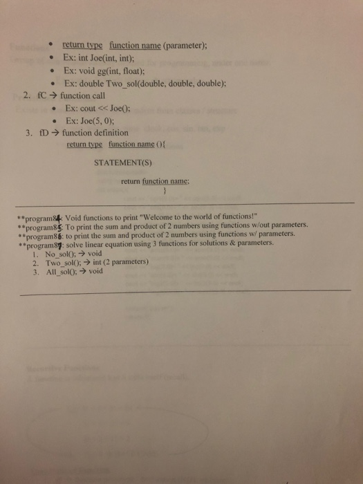 **program& Void functions to print "Welcome to the | Chegg.com