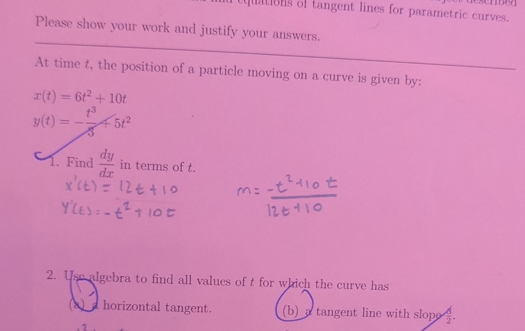 Solved Please show your work and justify your answers.At | Chegg.com