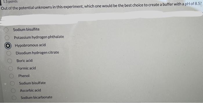Solved Out of the potential unknowns in this experiment, | Chegg.com