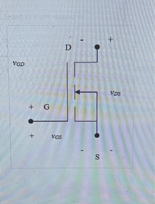 Solved The three terminals of an nchannel enhancoment-mode | Chegg.com