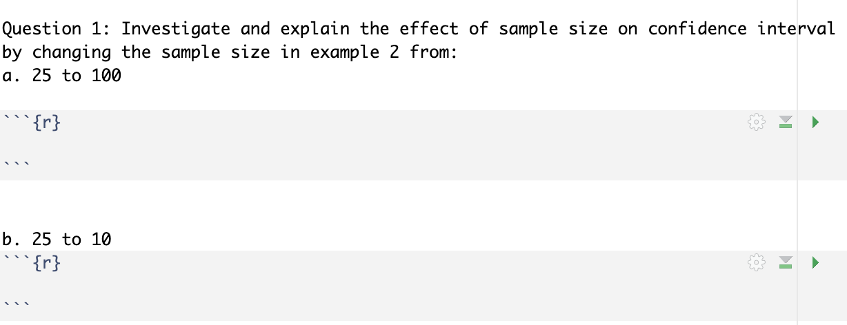 Question 1: Using R studio Investigate and explain | Chegg.com