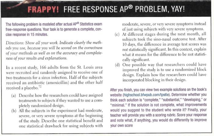 Solved FRAPPY! FREE RESPONSE AP ® PROBLEM, YAY! | Chegg.com