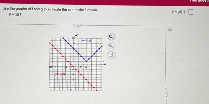 Solved Use the graphs of f and g to evaluate the composite | Chegg.com