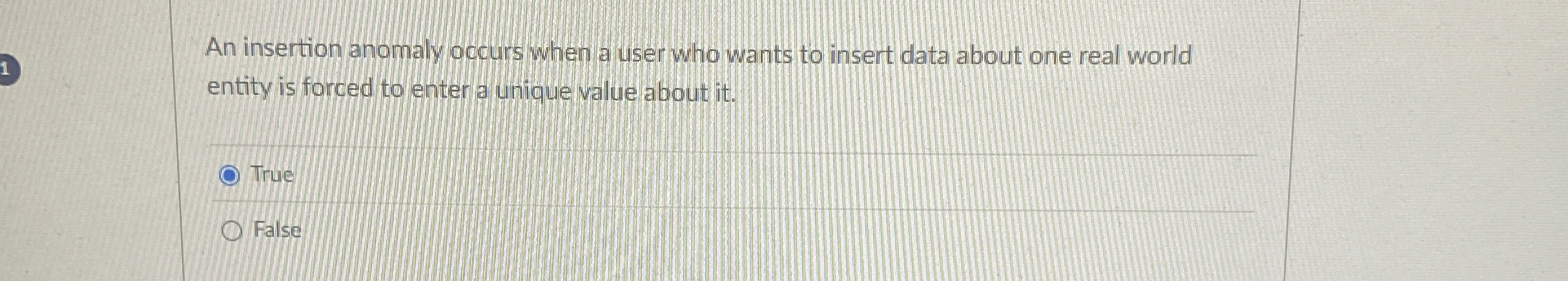 Solved An insertion anomaly goccurs when a user who wants to | Chegg.com