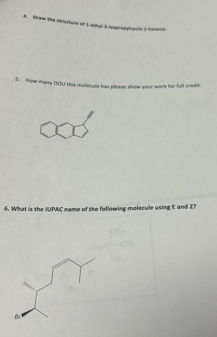 Solved Draw the structure of | Chegg.com