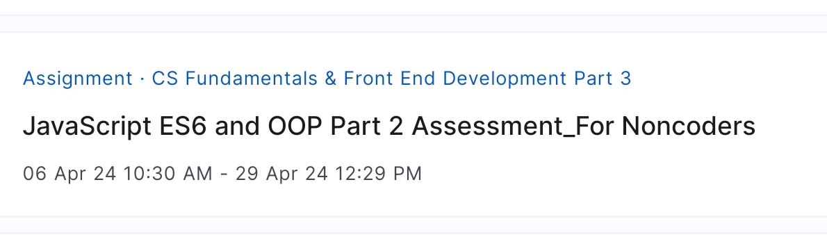 Assignment * ﻿CS Fundamentals & Front End Development | Chegg.com