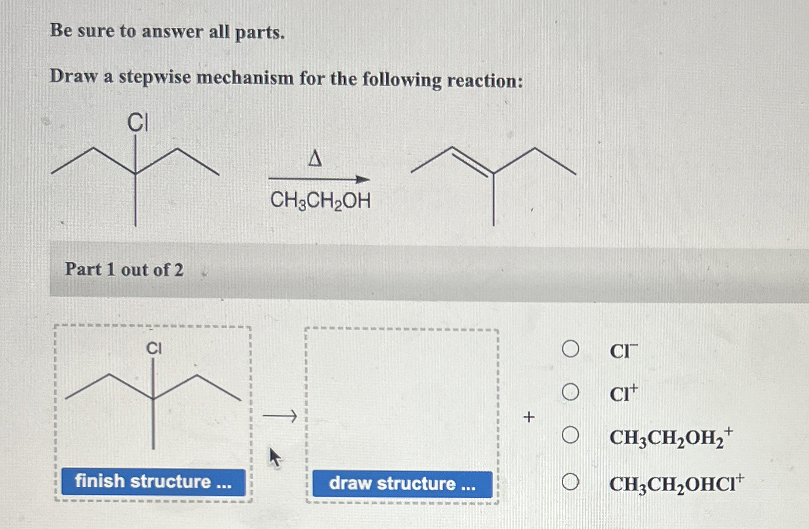 Solved Be sure to answer all parts.Draw a stepwise mechanism | Chegg.com