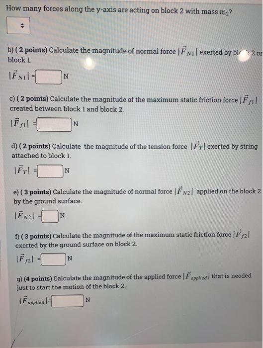 Solved Problem 4 (20 points) Two-block system is given | Chegg.com
