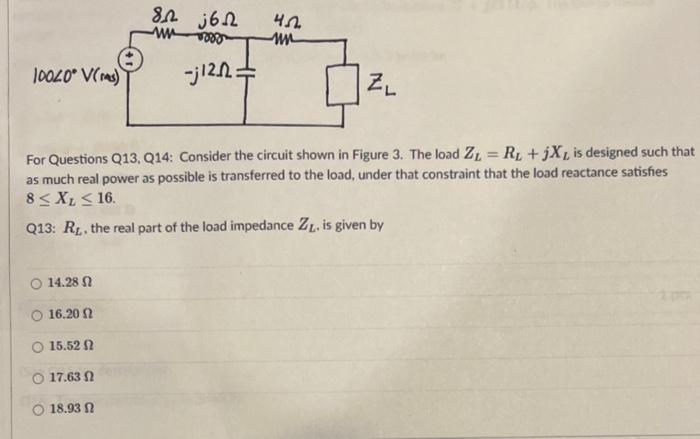 Solved For Questions Q13, Q14: Consider the circuit shown in | Chegg.com