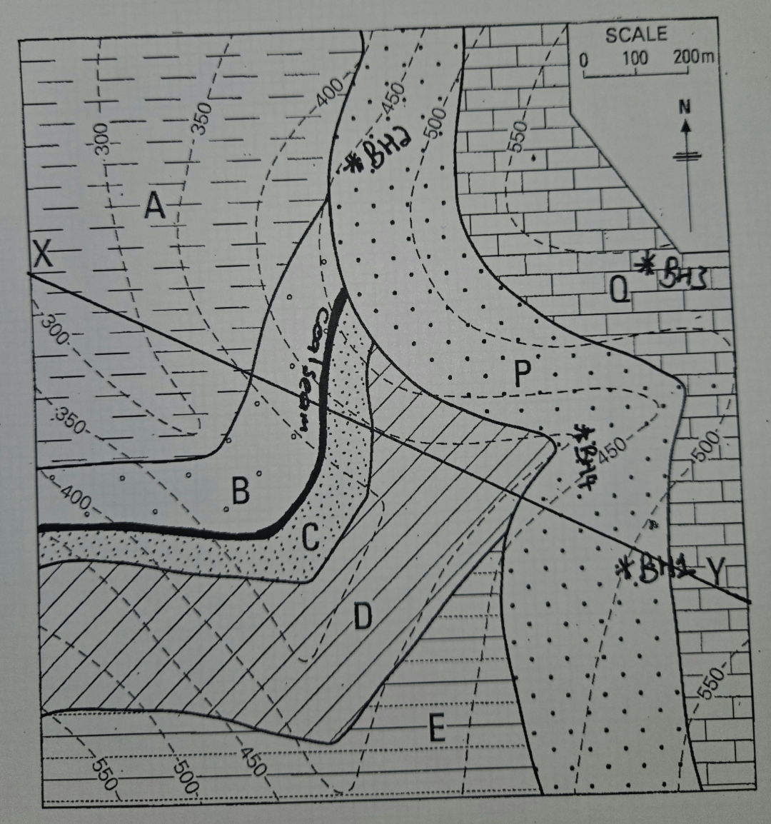 Question 4Refer to the geological map in APPENDIX 1 | Chegg.com