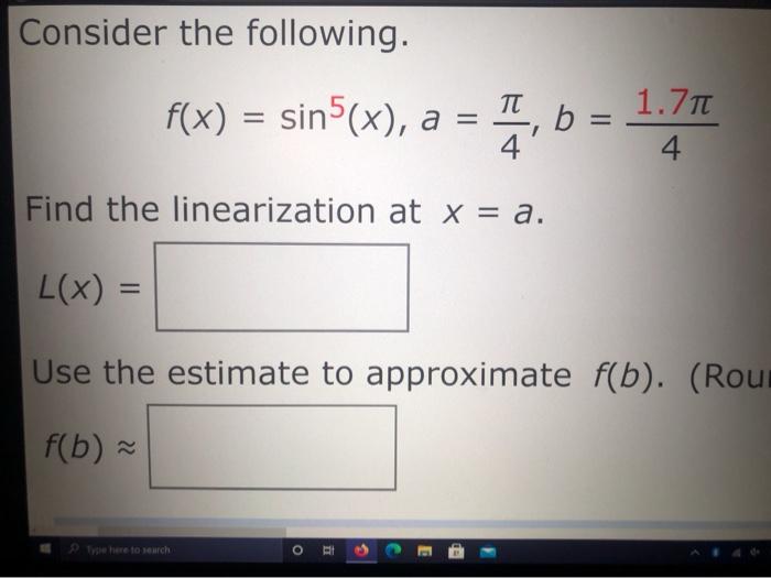 Solved Estimate Ay using differentials. (Round your a TT y = | Chegg.com
