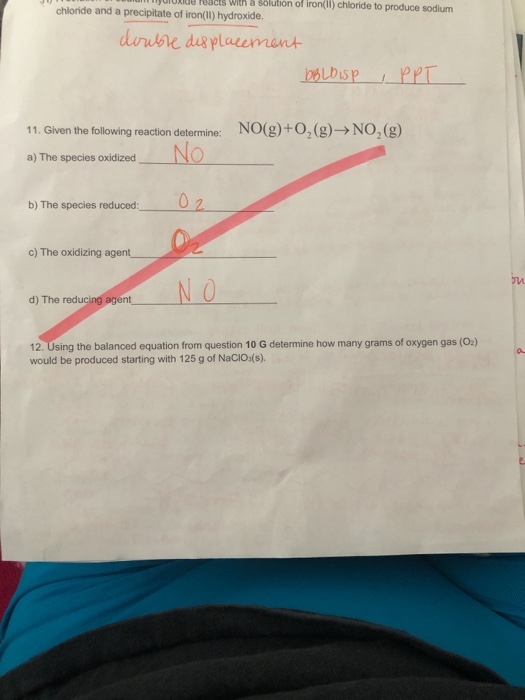 Solved T IM IUIUIU reacts with a solution of iron(il) | Chegg.com