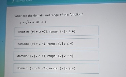 Solved What are the domain and range of this | Chegg.com