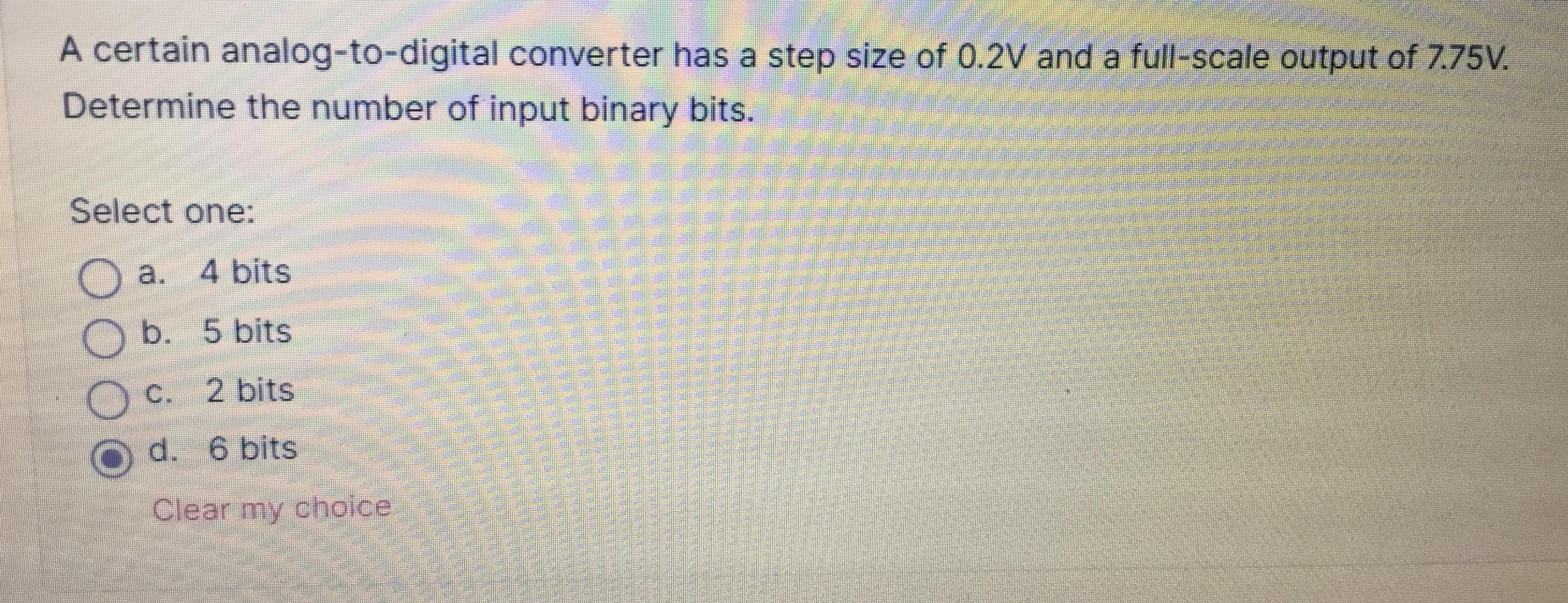 Solved A certain analog-to-digital converter has a step size | Chegg.com