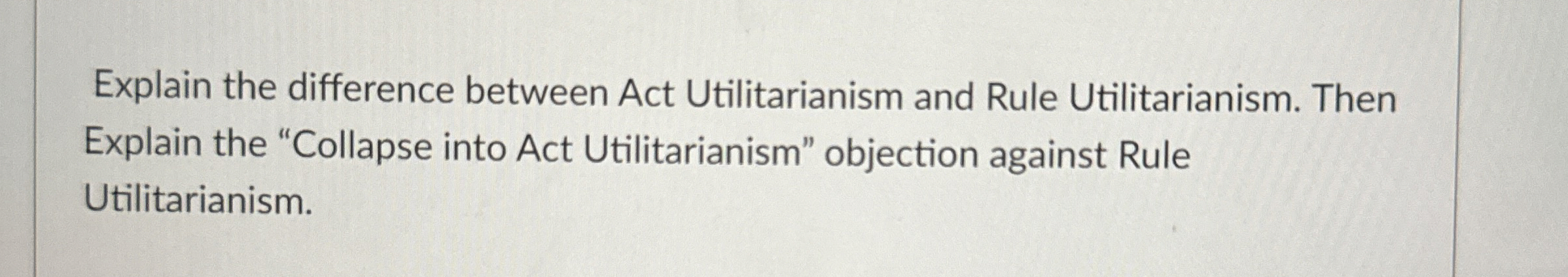 Solved Difference betweenExplain the difference between Act | Chegg.com
