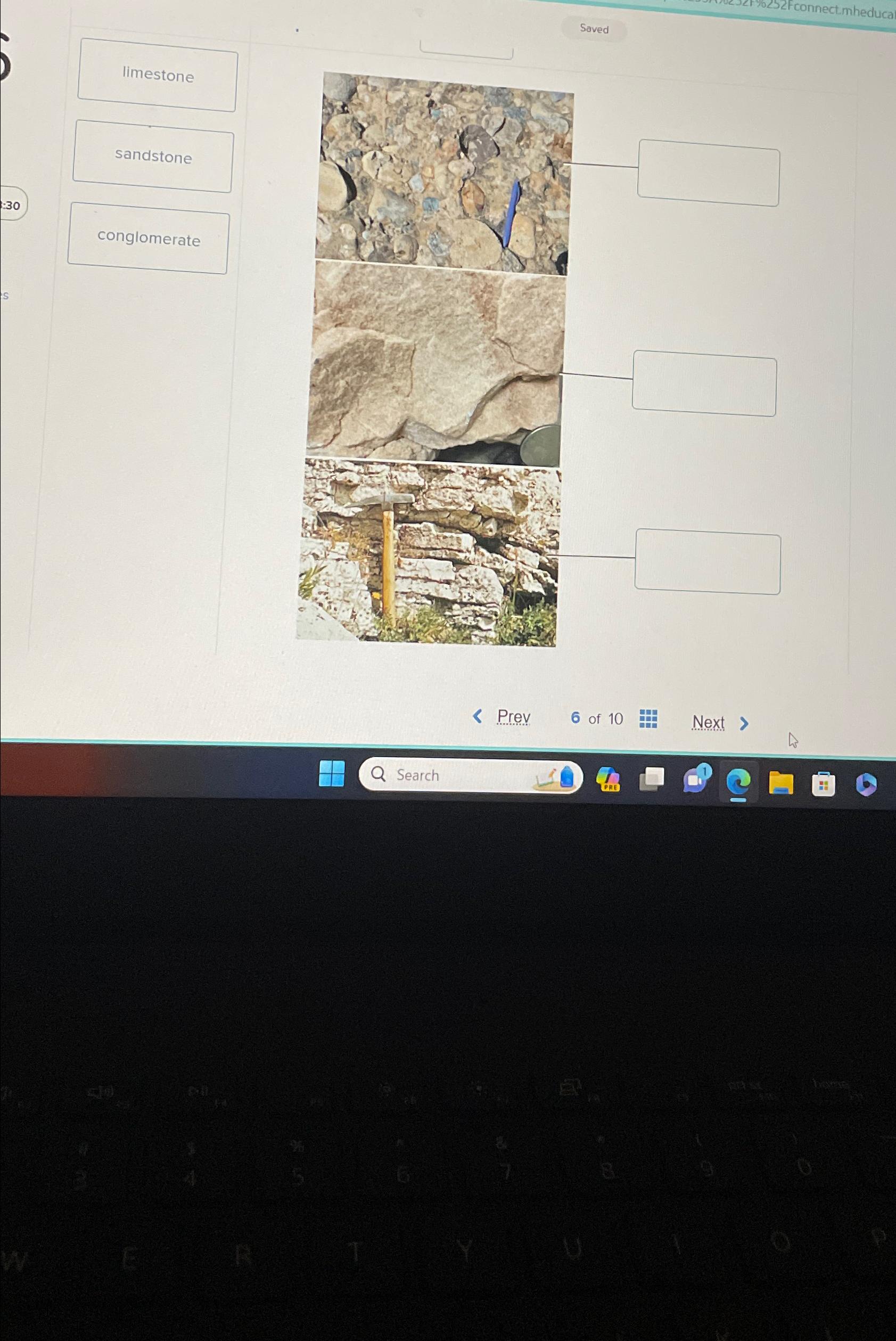 Solved Based on the physical features of the sedimentary | Chegg.com