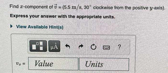 Solved Find x-component of a=(1.8 m/s2,30∘ above the | Chegg.com