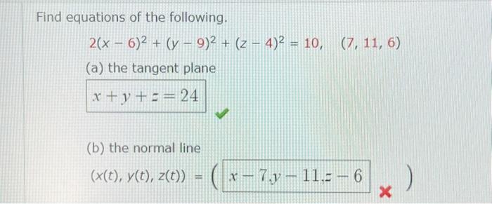 Solved Find equations of the following. | Chegg.com