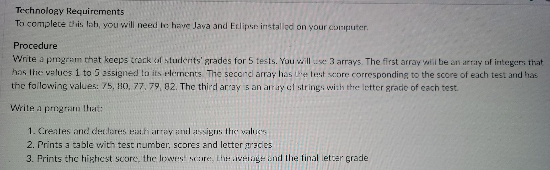 Solved Need a program coded in Java please. The instructions | Chegg.com