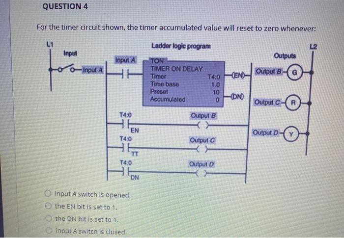 Solved Question 4 For The Timer Circuit Shown The Timer