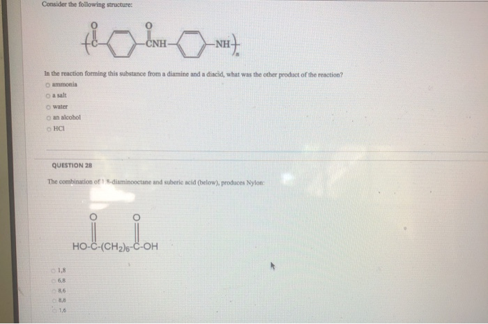 Solved Consider the following structure: tor -CNH -nu In the | Chegg.com