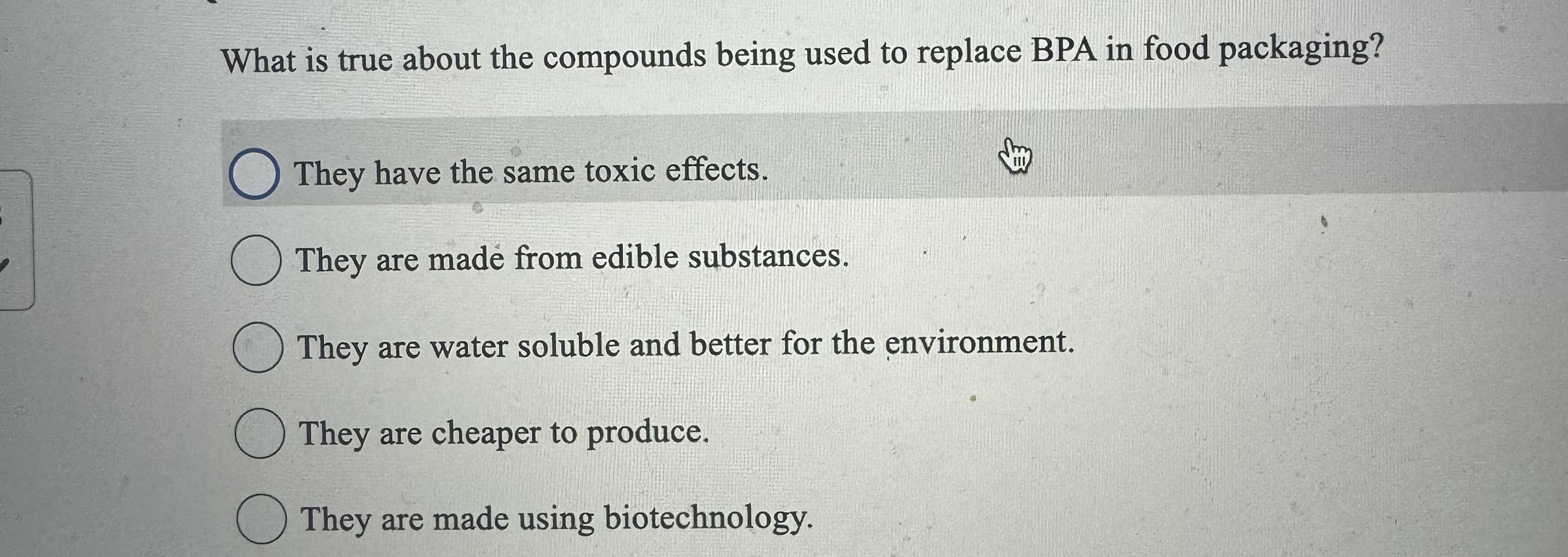 What is true about the compounds being used to | Chegg.com