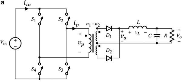 Solved Design the full-bridge dc-dc converter with the | Chegg.com